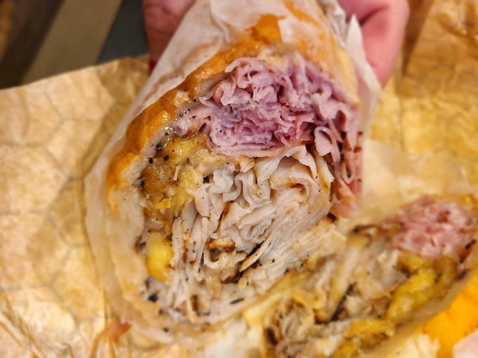 Not just a sandwich but a work of art&mdash;layers of meat in perfect harmony, like a carnivorous symphony conducted by a pit master.