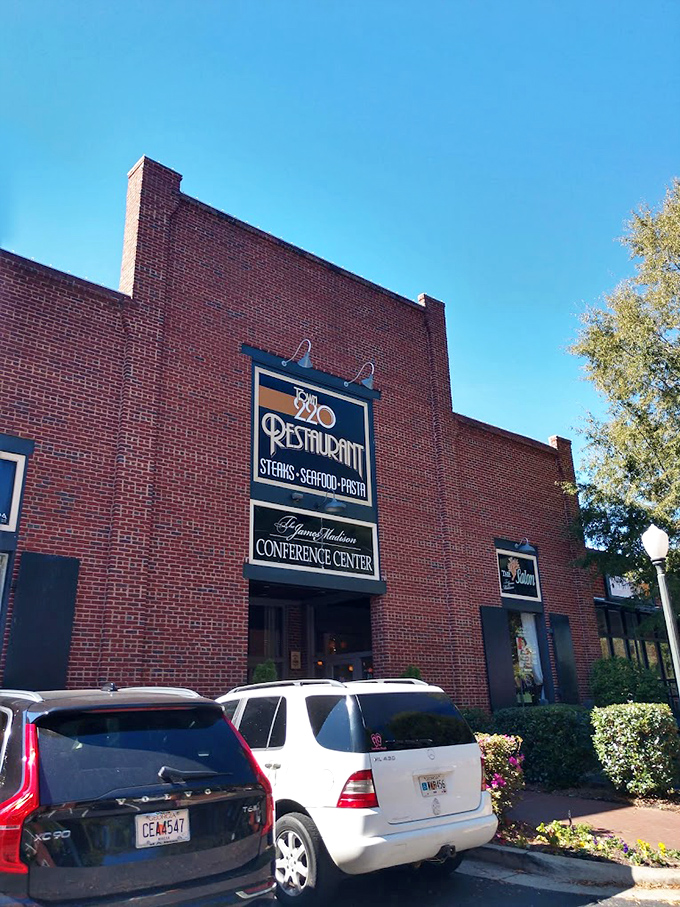 Town 220's brick facade hides culinary treasures within—proof that sometimes the best Southern experiences come in unassuming packages.