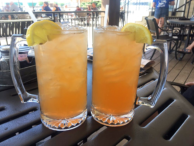 These frosty Long Islands aren't just drinks; they're liquid permission slips to relax and let the river views work their magic.