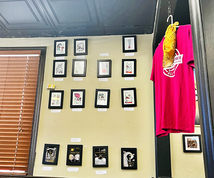 The walls don't just display art&mdash;they showcase the restaurant's personality. Each frame is another reason you're not just eating, you're visiting.