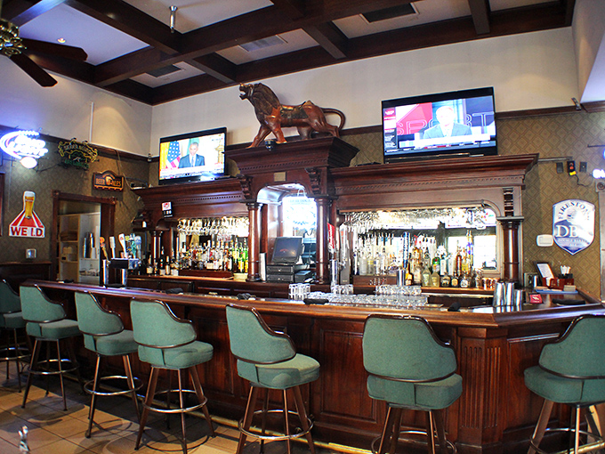 The bar where everybody might not know your name yet, but they will by your second visit. Classic wood, mint green stools, and liquid happiness.