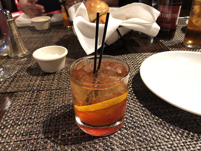 A properly made Old Fashioned &ndash; because great steak deserves a great cocktail. The bartenders here understand that some classics need no reinvention.