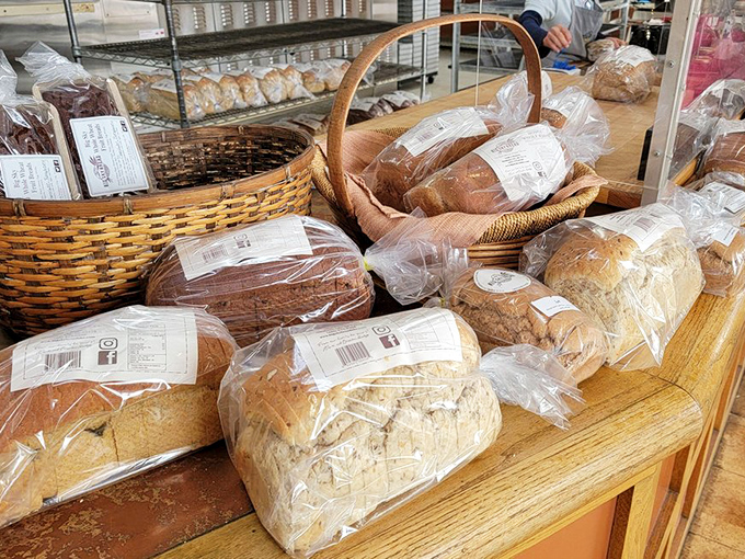 Basketfuls of daily bread wait patiently for homes, each bag containing the promise of sandwiches worthy of the effort it took to create them.