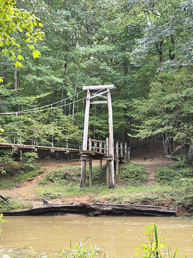 This rustic bridge isn't taking you just across water, but back in time&mdash;where engineering was simpler and views were better.