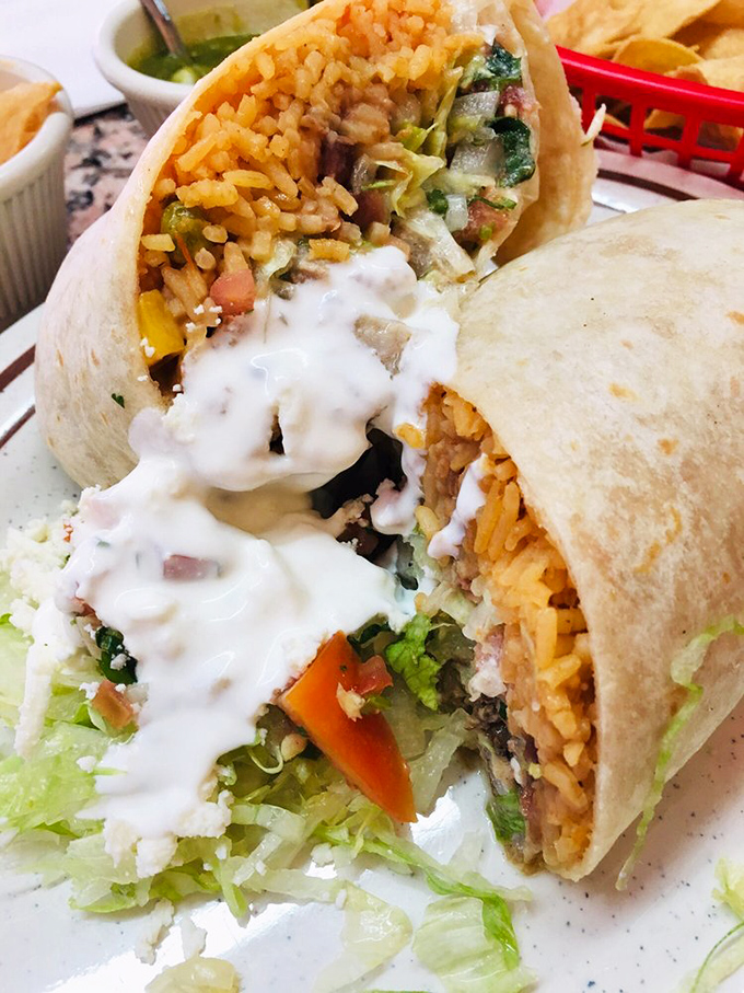 This burrito isn't just a meal&mdash;it's a commitment. Layer upon layer of flavor wrapped up like the world's most delicious present.