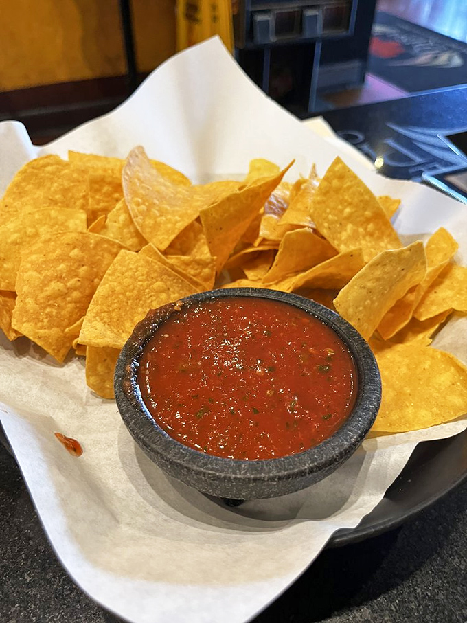 Chips and salsa: the opening act that could easily steal the show, with each crisp triangle delivering the perfect amount of homemade salsa.