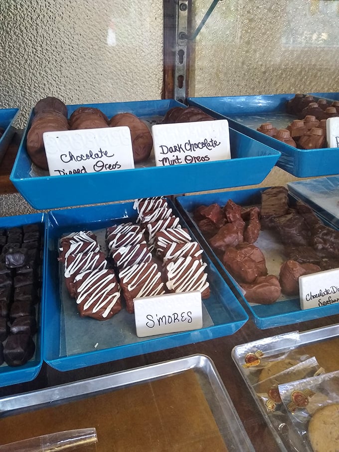 Chocolate-dipped Oreos and S'mores bars &ndash; proving that taking already perfect treats and dunking them in chocolate is America's greatest innovation since jazz.
