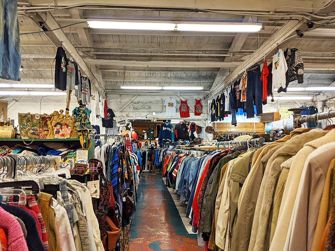 The view from above reveals the true scale of this vintage wonderland &ndash; a carefully organized chaos where patience rewards the dedicated browser.