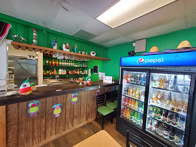 The beverage cooler&mdash;where decisions are almost as important as your main dish choice. That Jarritos soda is calling your name.