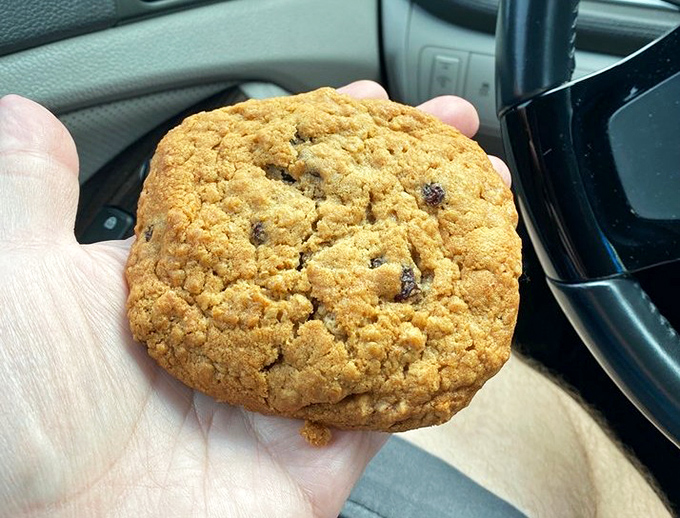 The humble pecan cookie&mdash;portable joy that fits in your palm. Car snacks elevated to an art form for the journey ahead.