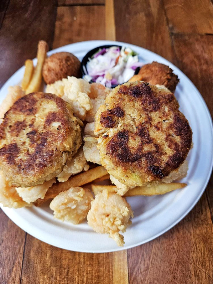 Crab cakes that actually taste like crab&mdash;a revolutionary concept that Bowens Island has perfected over decades.