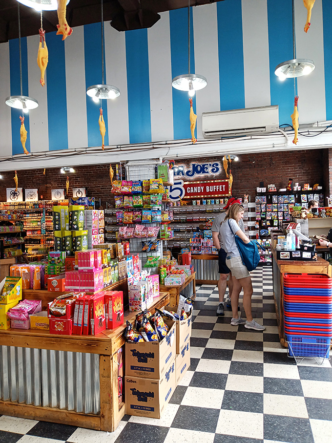 Where shopping baskets turn into treasure chests and adults transform back into eight-year-olds with allowance money burning holes in their pockets.