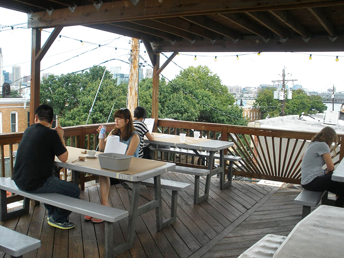 The rooftop deck serves up Baltimore skyline views alongside your seafood&mdash;a feast for both stomach and eyes.
