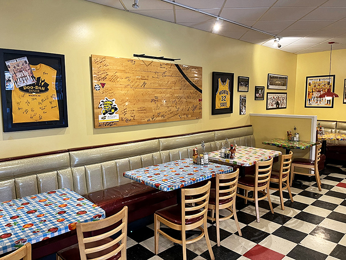 Wichita State memorabilia and signed boards tell you this isn't just a restaurant&mdash;it's a community gathering place where memories are served daily.