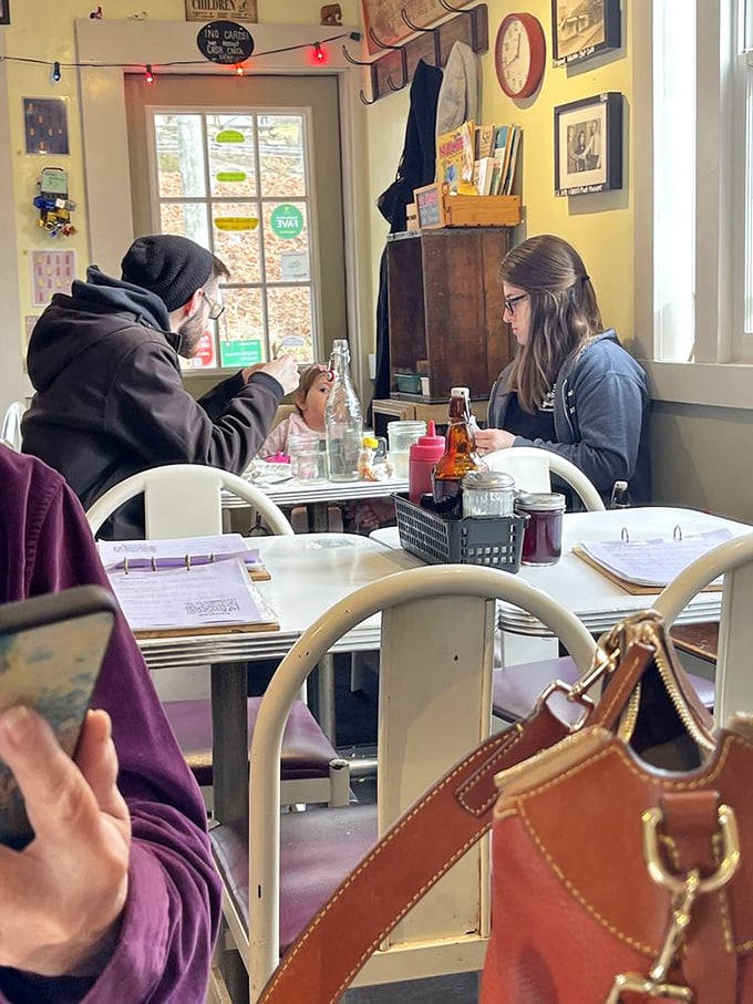 In this cozy dining room, breakfast isn't just a meal but a social occasion. Where strangers become temporary neighbors united by the universal language of good food.