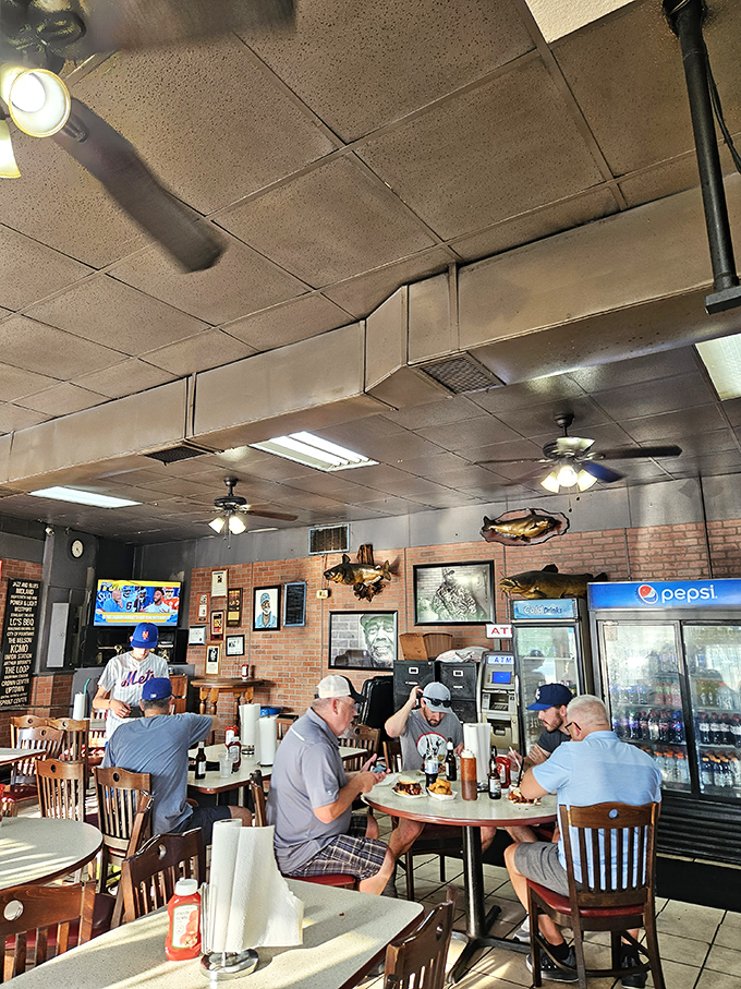 Where baseball caps and barbecue unite&mdash;regulars know to wear their eating clothes and come hungry for smoke-flavored satisfaction.