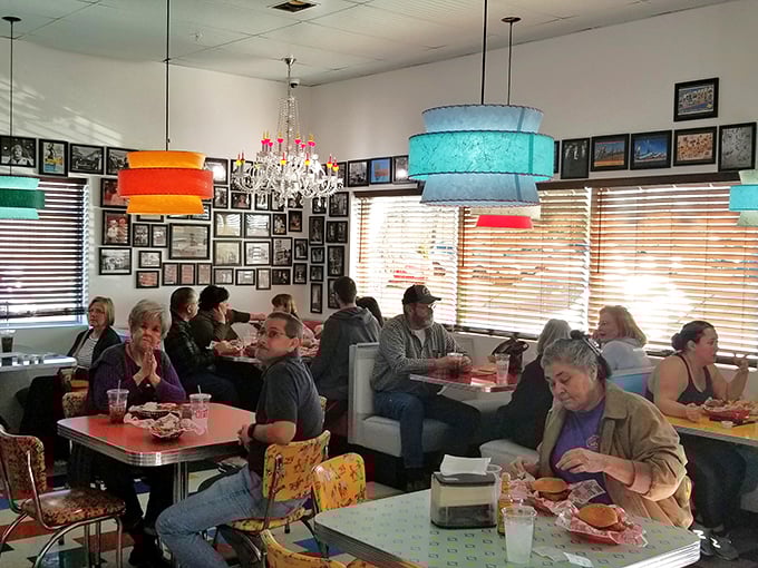 Strangers united by the universal language of good food, proving that happiness is most authentic when served with a side of nostalgia.