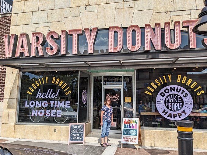 Donuts Make People Happy isn't just a slogan&mdash;it's a scientific fact proven daily behind these doors.