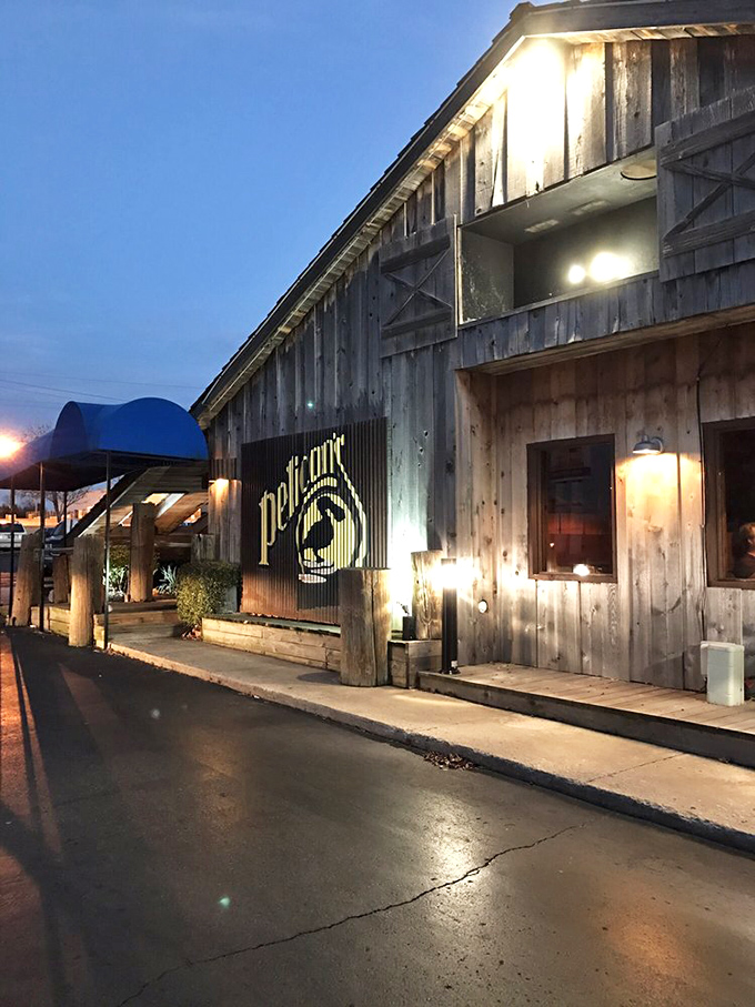 The blue awning and wooden entrance say "come as you are"&mdash;just make sure you come hungry.