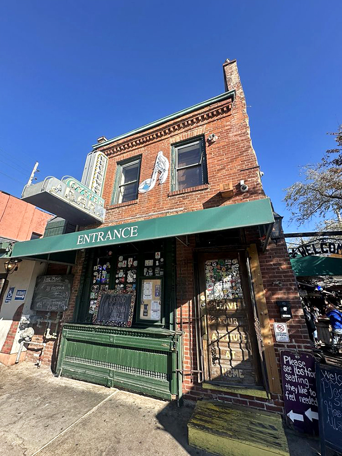 The entrance promises more than just a meal &ndash; it's the doorway to an experience that locals have treasured for generations.