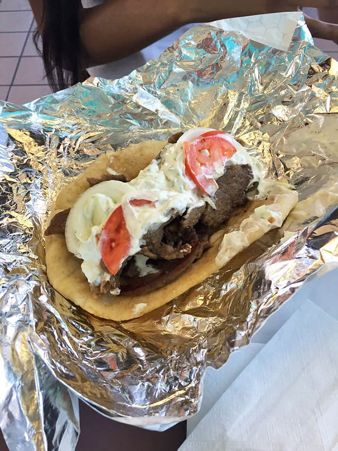 The gyro: where Mediterranean meets Midwest in a foil-wrapped package of savory meat, cool sauce, and fresh veggies. Passport not required.
