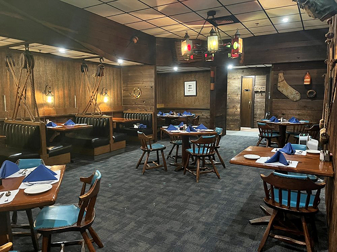 Empty tables waiting for diners like blank canvases await artists. Each wooden chair has likely hosted thousands of "mmms" and "you've got to try this."