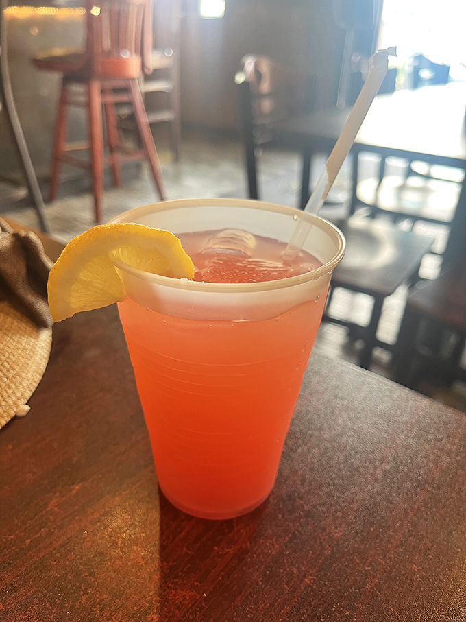 A sunrise captured in a cup. This refreshing pink lemonade is what Georgia summer afternoons were made for.