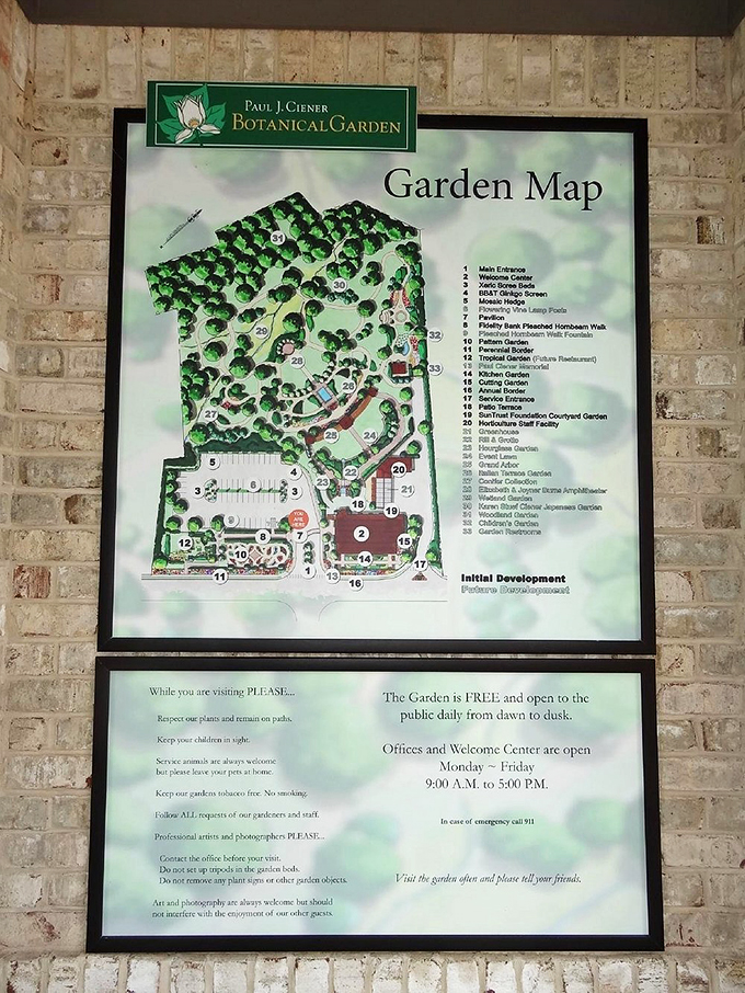 The garden map reveals a horticultural treasure hunt waiting to be explored&mdash;like having the cheat codes to nature's most beautiful video game.