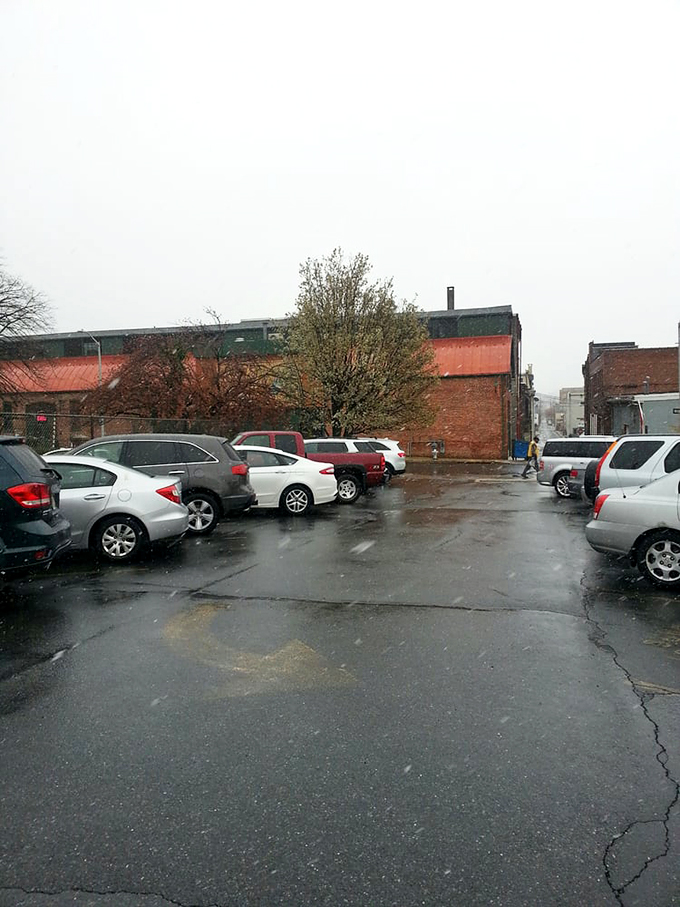 Even on a rainy day, the parking lot fills with cars of those who know that weather is no match for the warmth waiting inside.