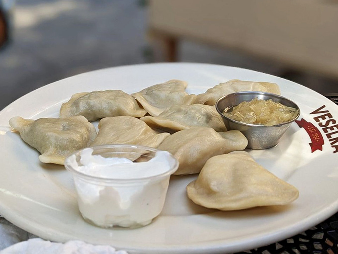 These aren't just pierogies&mdash;they're buttery pockets of possibility, ready for their supporting actors: caramelized onions, sour cream, and your undivided attention.