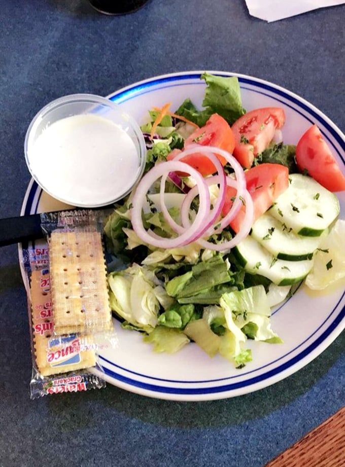 A garden salad that doesn't apologize for being exactly what it claims to be&mdash;fresh, crisp, and ready for its supporting role.