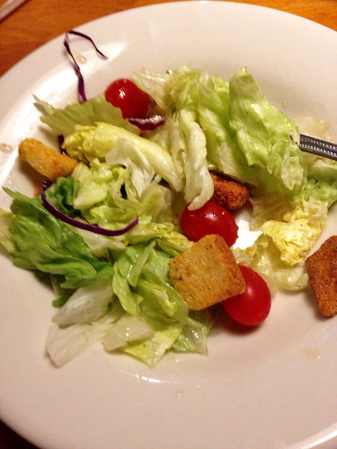 The side salad provides a crisp counterpoint to the richness that's coming&mdash;like the opening act for a legendary headliner.