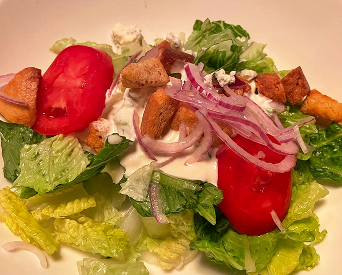 A salad that knows its role&mdash;adding just enough freshness and color to make you feel virtuous before demolishing a 20-ounce ribeye.