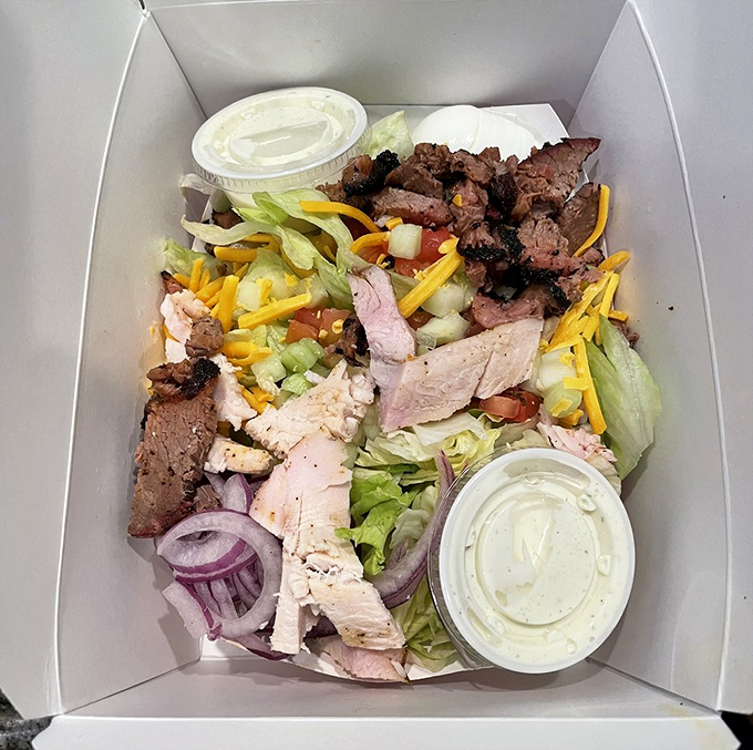 BBQ meets balance in this protein-packed salad&mdash;proof that sometimes vegetables just want to hang out with the cool meats.