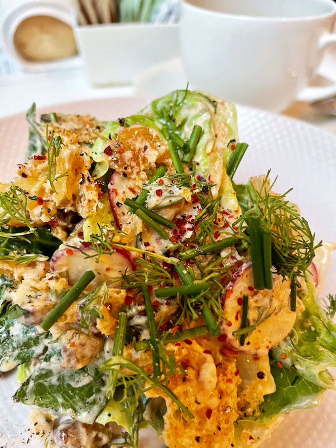 This salad performs the impossible magic trick of making you feel virtuous while still delivering indulgence in every verdant, creamy bite.