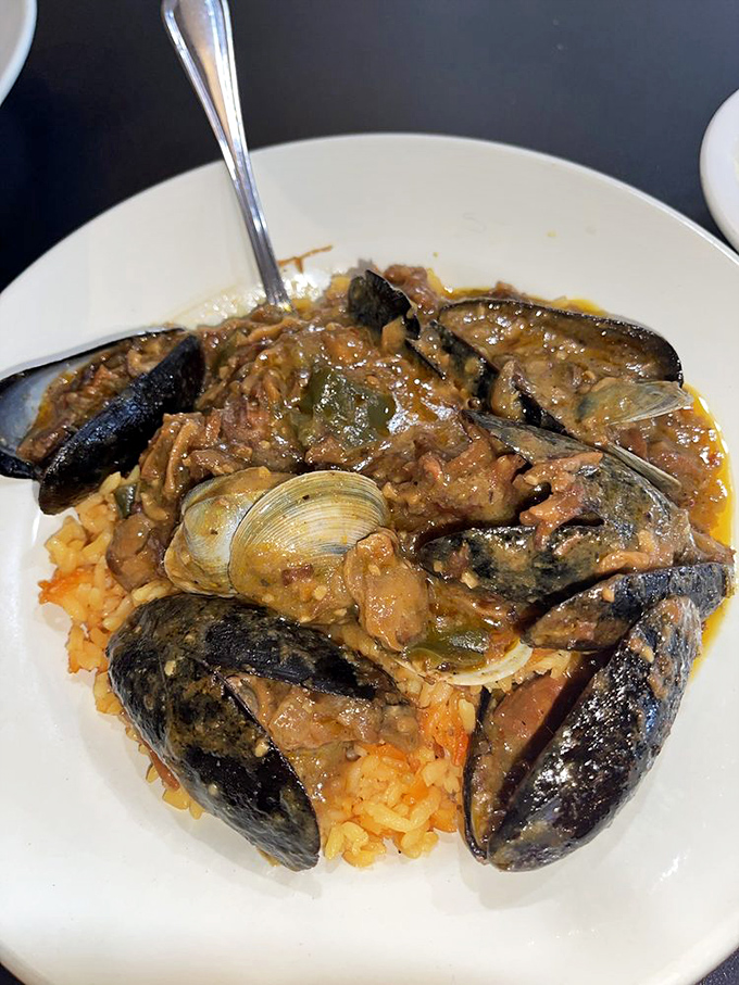 This seafood stew doesn't just break rules&mdash;it rewrites them. Mussels and clams swimming in a sauce that would make Neptune himself request seconds.