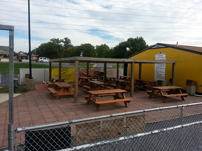 The post-race recovery area &ndash; where adrenaline subsides, race analysis begins, and silent promises of "I'll get you next time" are made.