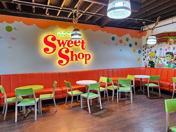 The neon sign glows like a lighthouse for sweet-toothed sailors navigating the sometimes choppy waters of adulthood.