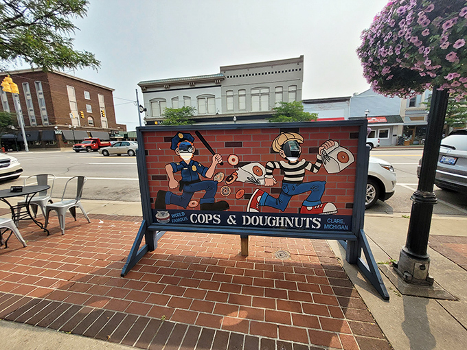 Street art that tells the story before you even step inside. The perfect Instagram backdrop for food adventurers.