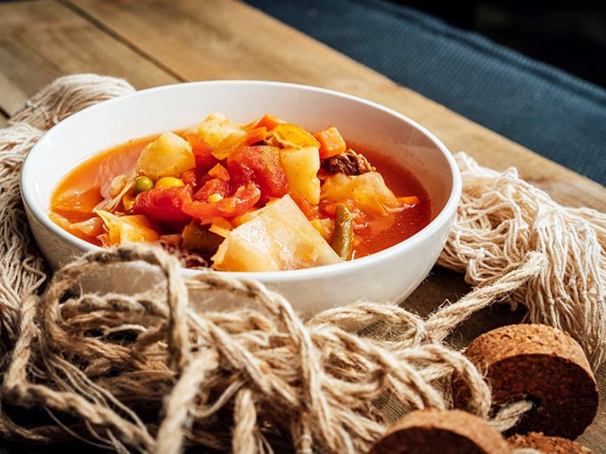 This hearty vegetable soup doesn't just warm your stomach&mdash;it hugs your soul with chunks of potato, carrots, and savory broth.