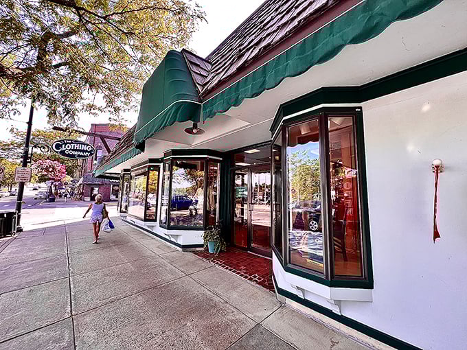Strolling down Bridge Street feels like walking through a movie set where every storefront promises treasures and every awning offers shade.