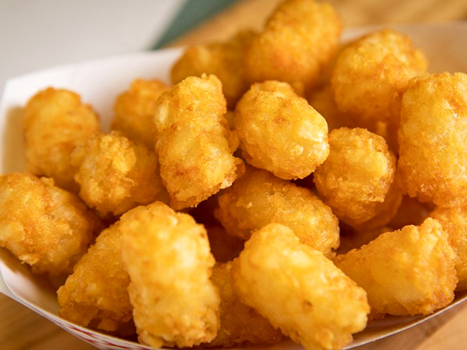 Golden tater tots that achieve the impossible balance of crispy exterior and fluffy interior&mdash;the unsung heroes of the side dish world. 