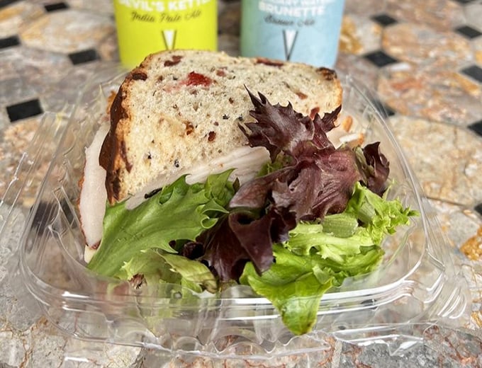 A sandwich that understands balance&mdash;hearty bread, fresh greens, and sliced turkey create the lunch equivalent of a perfect Minnesota summer day.