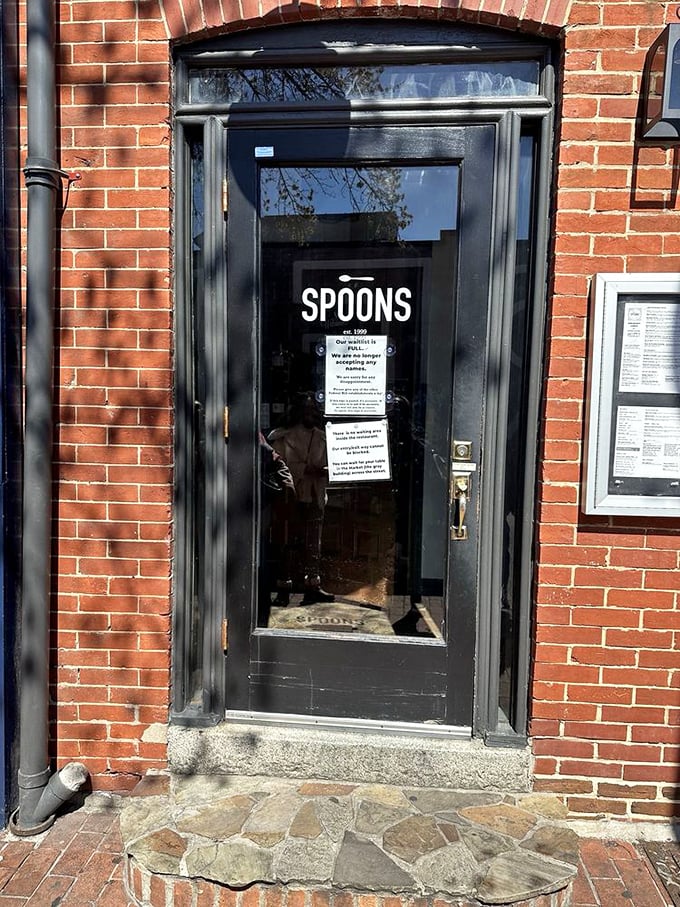 The doorway to breakfast paradise. Cross this threshold and prepare for a morning meal that ruins all other breakfasts forever.