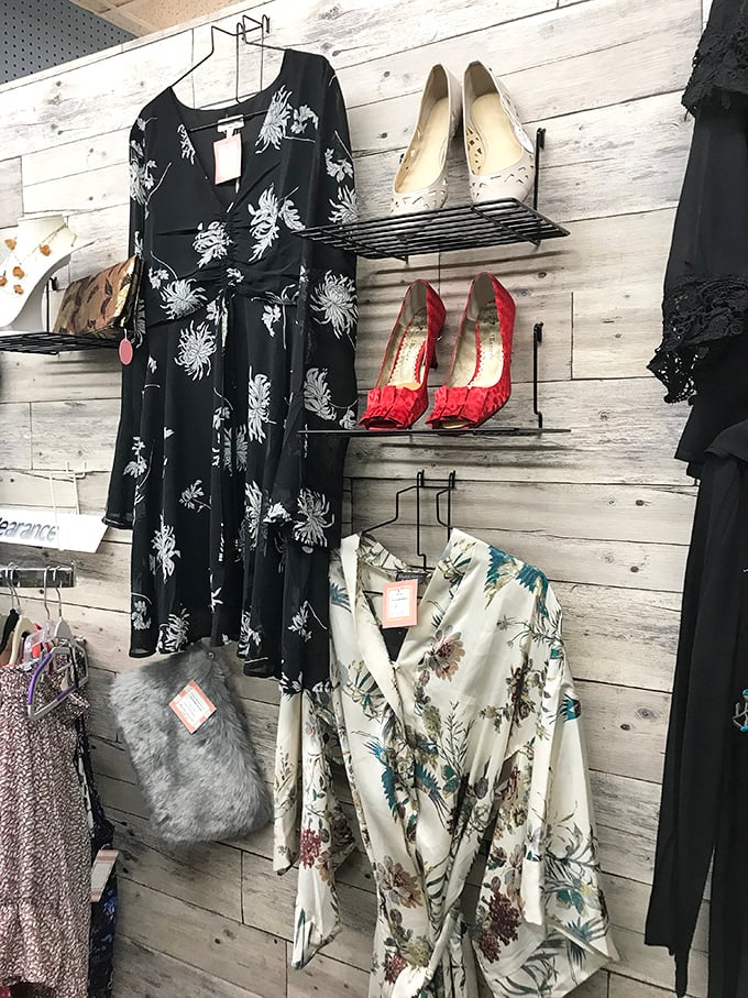 Fashion finds hang like art installations, proving vintage clothing isn't just sustainable&mdash;it's often more interesting than anything new.