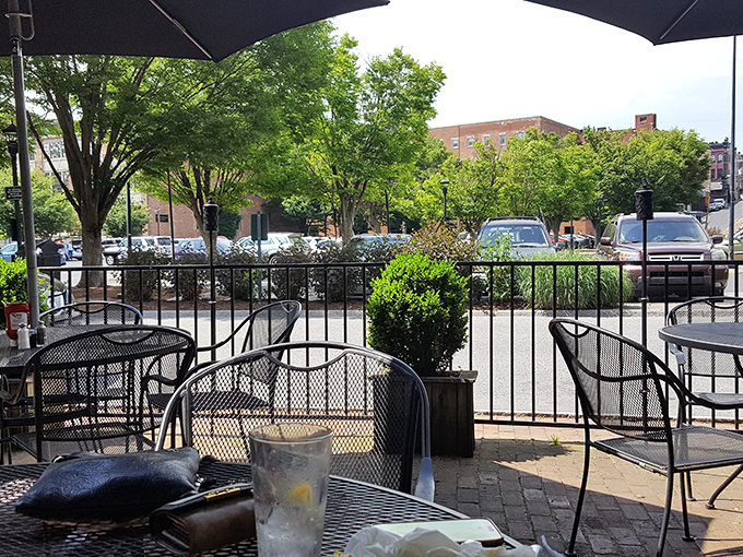 The outdoor patio offers that perfect urban oasis feeling&mdash;close enough to watch the world go by, far enough to forget your worries.