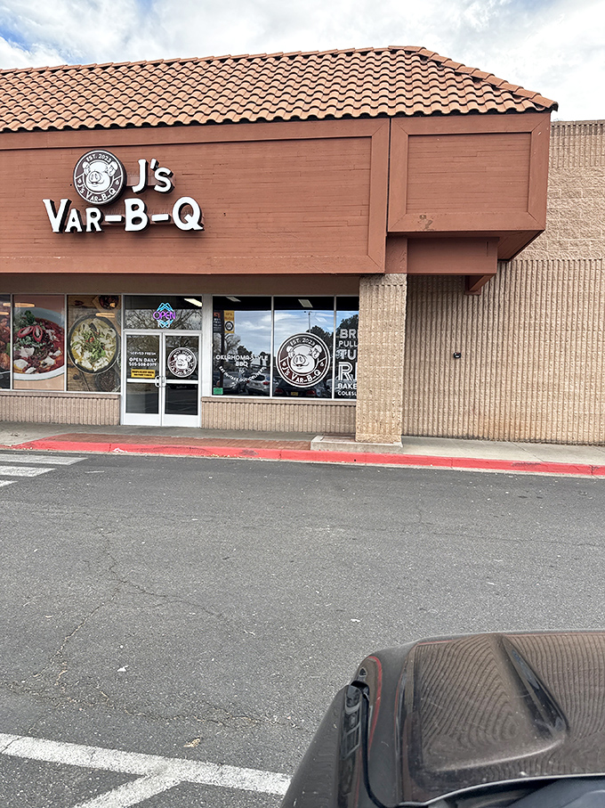From this parking lot view, you'd never guess the transcendent barbecue experience waiting inside. The best places never shout&mdash;they simply deliver.