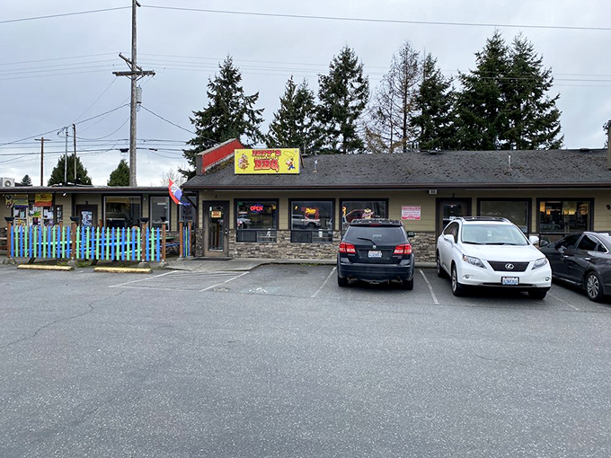 From the outside, it's humble. Inside, it's barbecue heaven. This parking lot has witnessed countless arrivals of the hungry and departures of the blissfully satisfied.