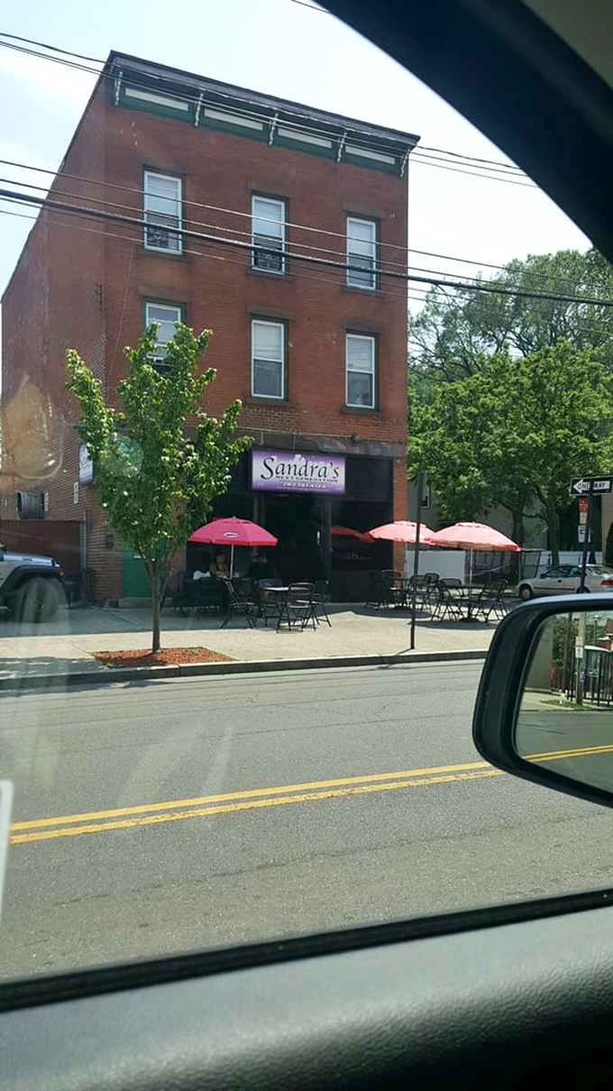 From the outside looking in: Sandra's street presence promises a no-frills experience where the food does all the talking.