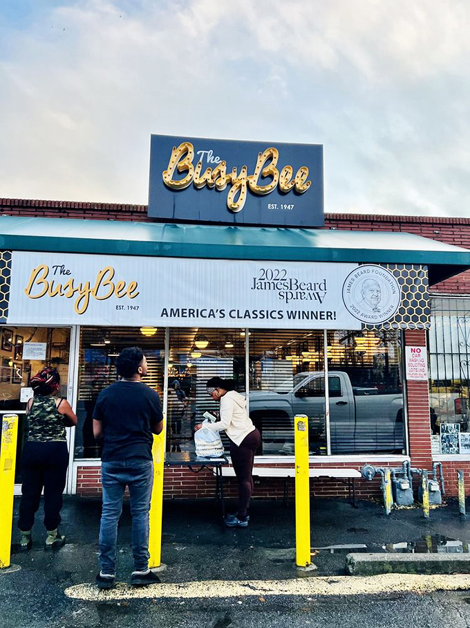 The James Beard award on the storefront isn't just decoration&mdash;it's confirmation of what locals have known since 1947. Worth every minute in line.